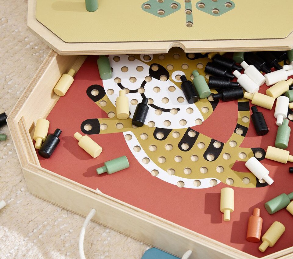 Peg Board Activity Kit With Cards | Pottery Barn Kids Australia