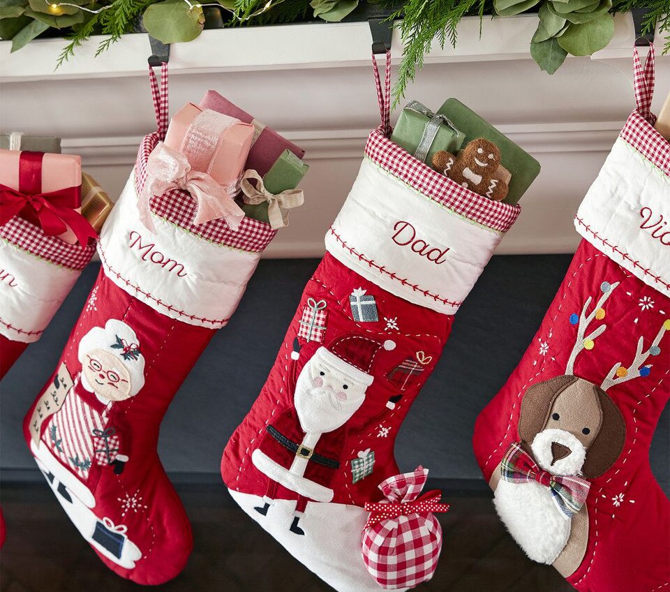 Pottery Barn Quilted Stocking