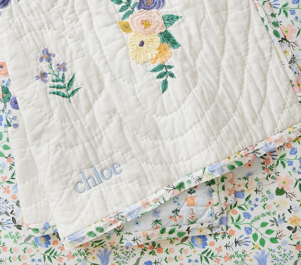 Rifle Paper Co. Garden Party Forest Baby Comforter | Pottery Barn Kids AU