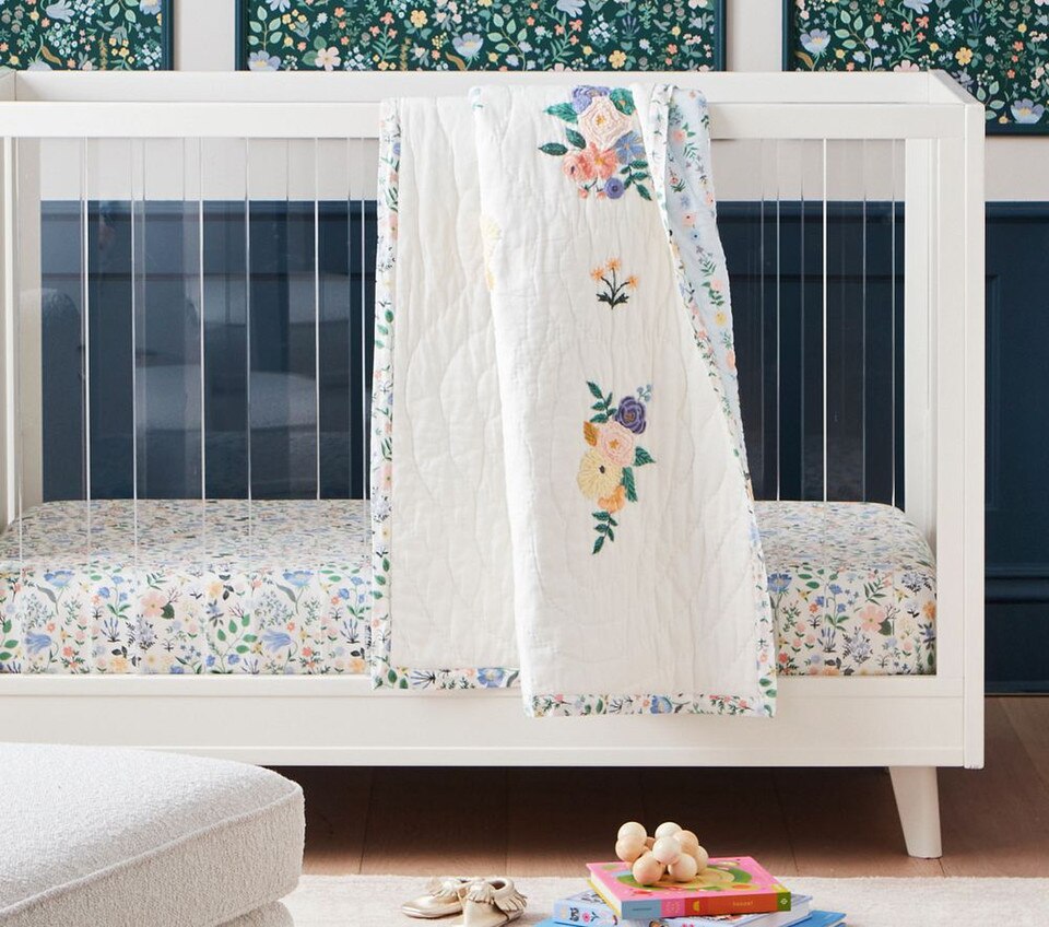 Rifle Paper Co. Garden Party Forest Baby Comforter | Pottery Barn Kids AU