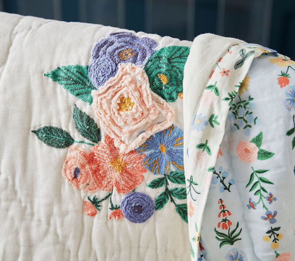 Rifle Paper Co. Floral Baby Bed Linen | Pottery Barn Kids AU