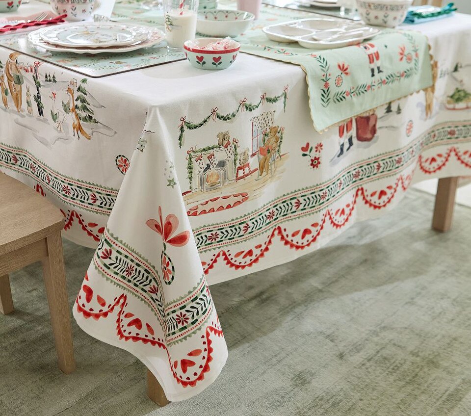 Riley Sheehey Christmas Tablecloth | Pottery Barn Kids Australia