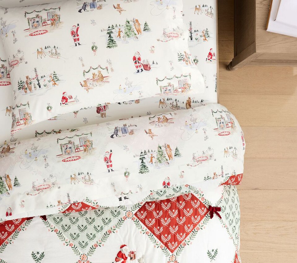 Riley Sheehey Holiday Organic Sheet Set | Pottery Barn Kids Australia