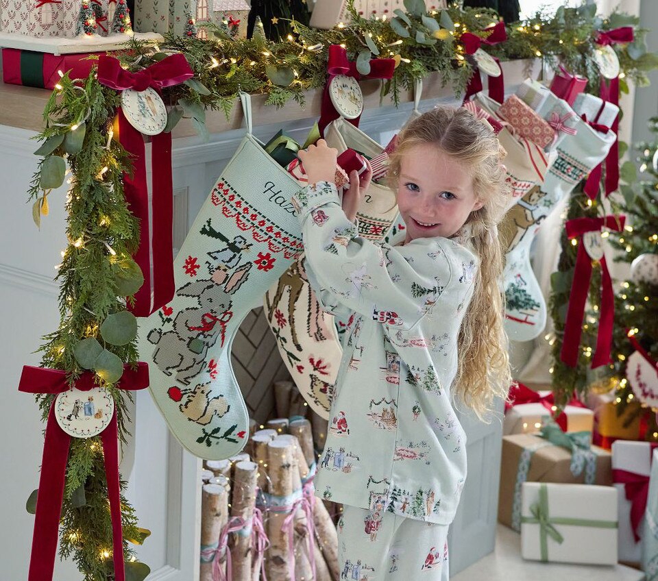 Riley Sheehey Needlepoint Christmas Stocking Collection | Pottery Barn ...