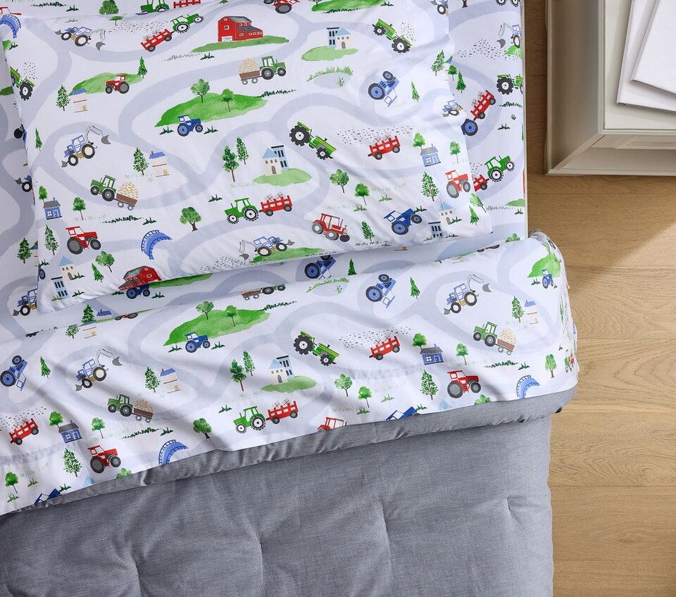 Travis Tractor Organic Sheet Set | Pottery Barn Kids AU