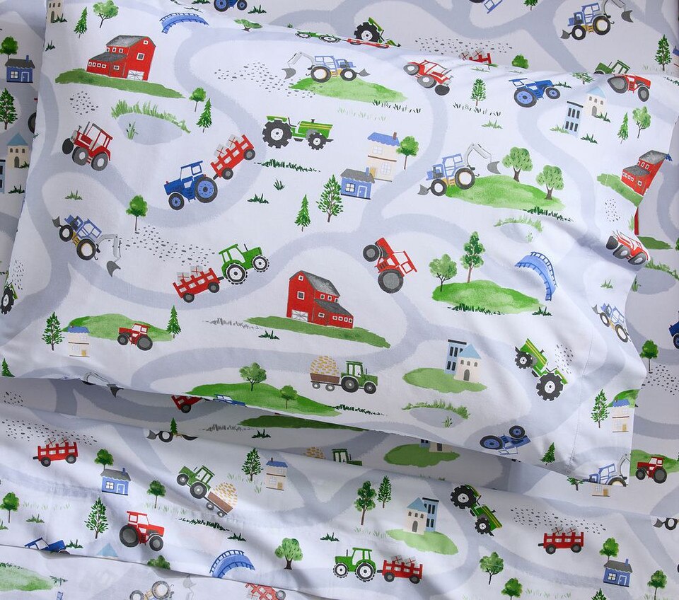 Travis Tractor Organic Sheet Set | Pottery Barn Kids AU