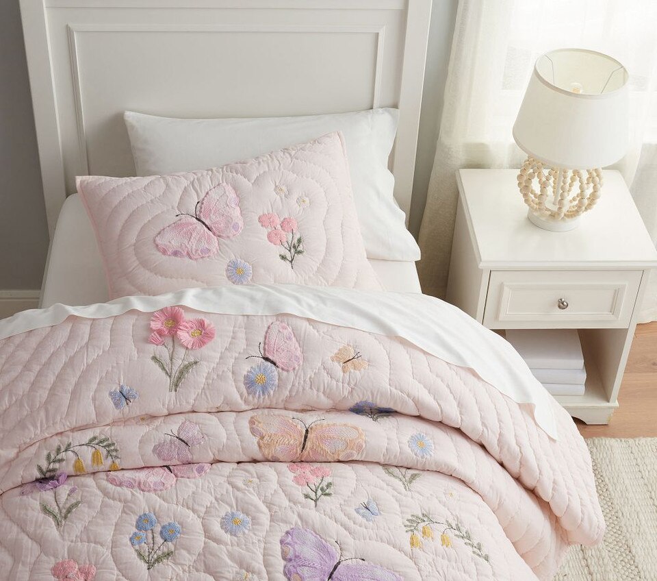 Wildflower Butterfly Comforter & Pillowcases | Pottery Barn Kids AU